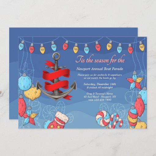 Christmas Boat Parade Invitation | Zazzle
