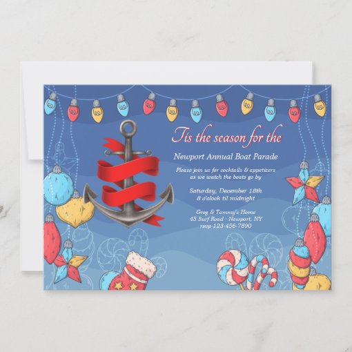 Christmas Boat Parade Invitation | Zazzle