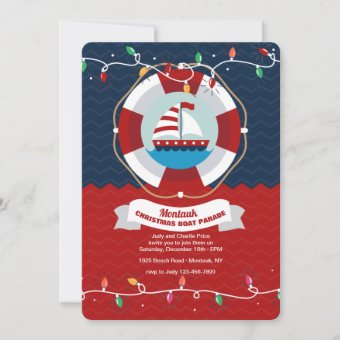 Christmas Boat Parade Invitation | Zazzle