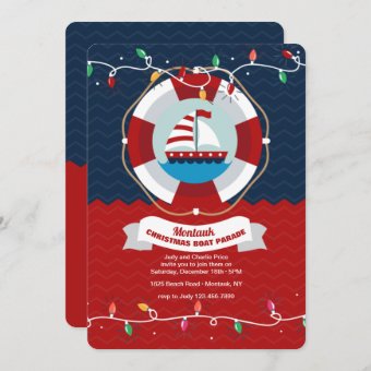 Christmas Boat Parade Invitation | Zazzle