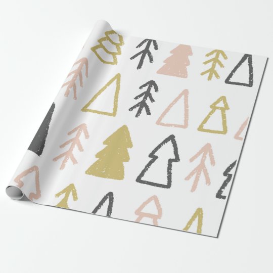 Christmas Boho Modern Vintage Wrapping Paper | Zazzle.com