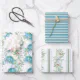 Christmas Botanical Leaves & Sea Turtle Watercolor Wrapping Paper ...
