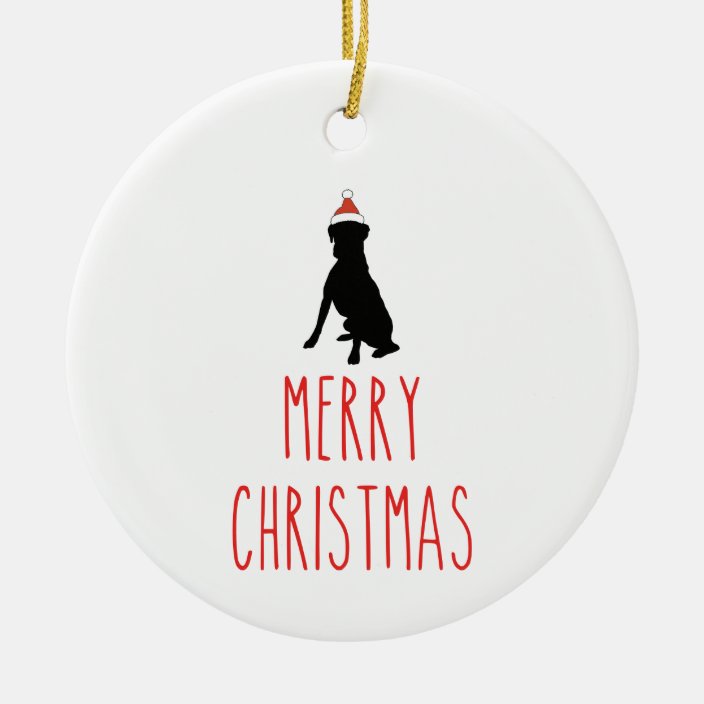 Christmas Boxer Dog Ornament | Zazzle.com