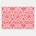 Christmas Brocade Trio Wrapping Paper Sheets | Zazzle