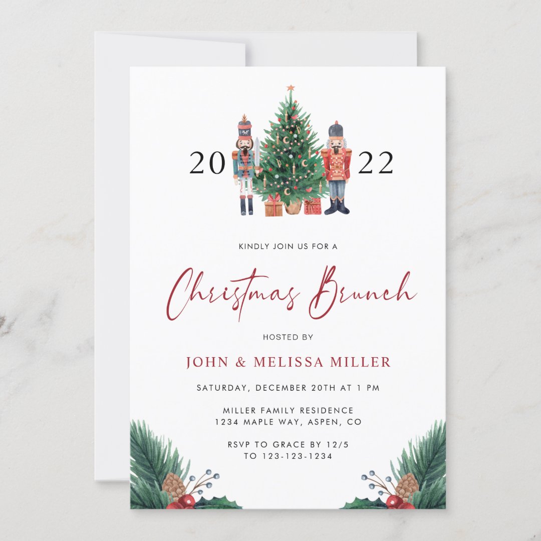 Christmas Brunch Invitation | Zazzle