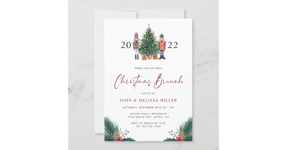 Christmas Brunch Invitation | Zazzle