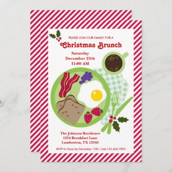 Christmas Brunch Invitation | Zazzle