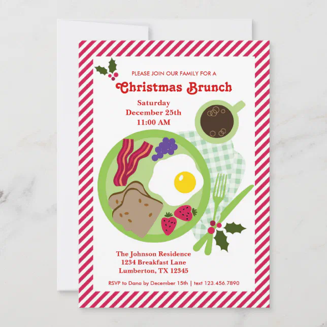 Christmas Brunch Invitation | Zazzle