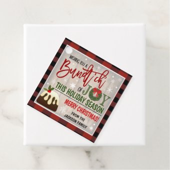 Christmas Bundt Cake Gift Tag | Zazzle