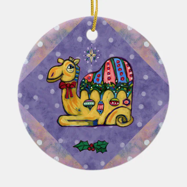 Christmas Camel Whimsical Tree Ornament | Zazzle