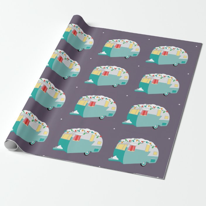 Christmas Camper Wrapping Paper | Zazzle.com