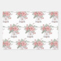 Christmas Candle and Bell Wrapping Paper Sheets | Zazzle
