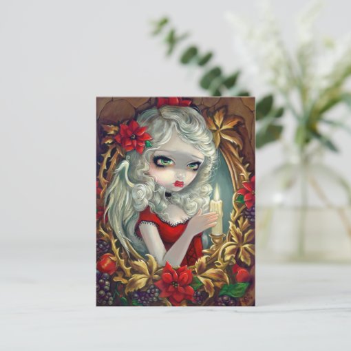 "Christmas Candle" Postcard | Zazzle