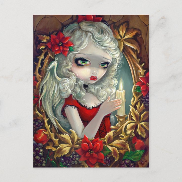 "Christmas Candle" Postcard | Zazzle