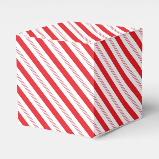 Christmas Candy Cane Striped Gift Box | Zazzle.com