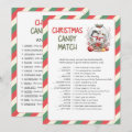 Christmas Candy Match Game Holiday Card | Zazzle