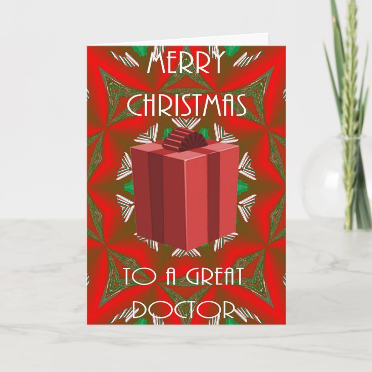 Christmas Card For Doctor | Zazzle