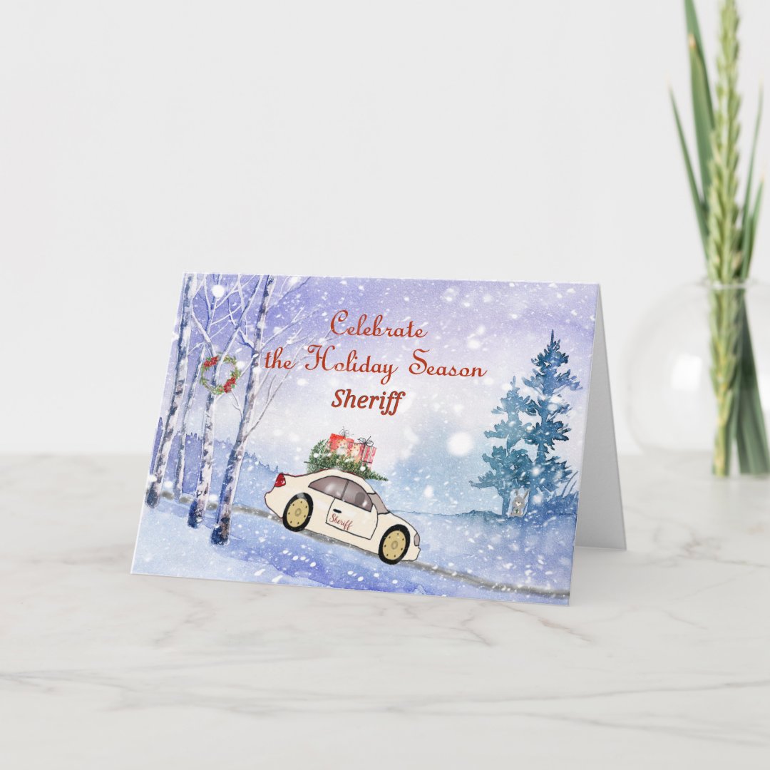 Christmas Card for Sheriff | Zazzle