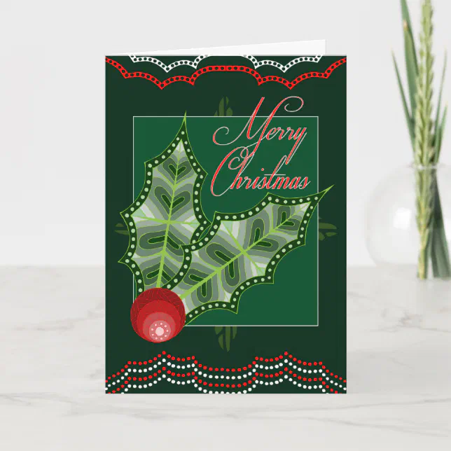Christmas Card Genuine Aboriginal Art | Zazzle