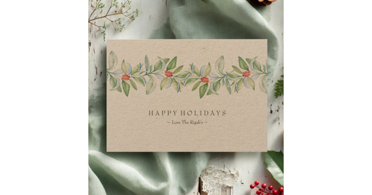 Christmas Card, Holiday Card, Rustic | Zazzle