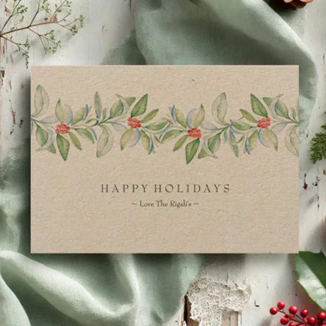 Christmas Card, Holiday Card, Rustic | Zazzle