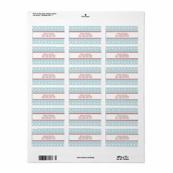 Christmas Card Mailing Address Labels | Zazzle