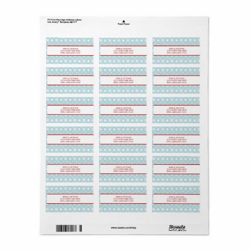 Christmas Card Mailing Address Labels | Zazzle