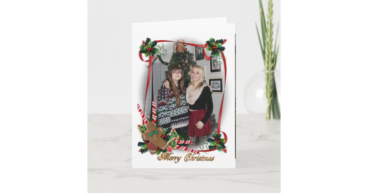 Christmas card photo frame | Zazzle