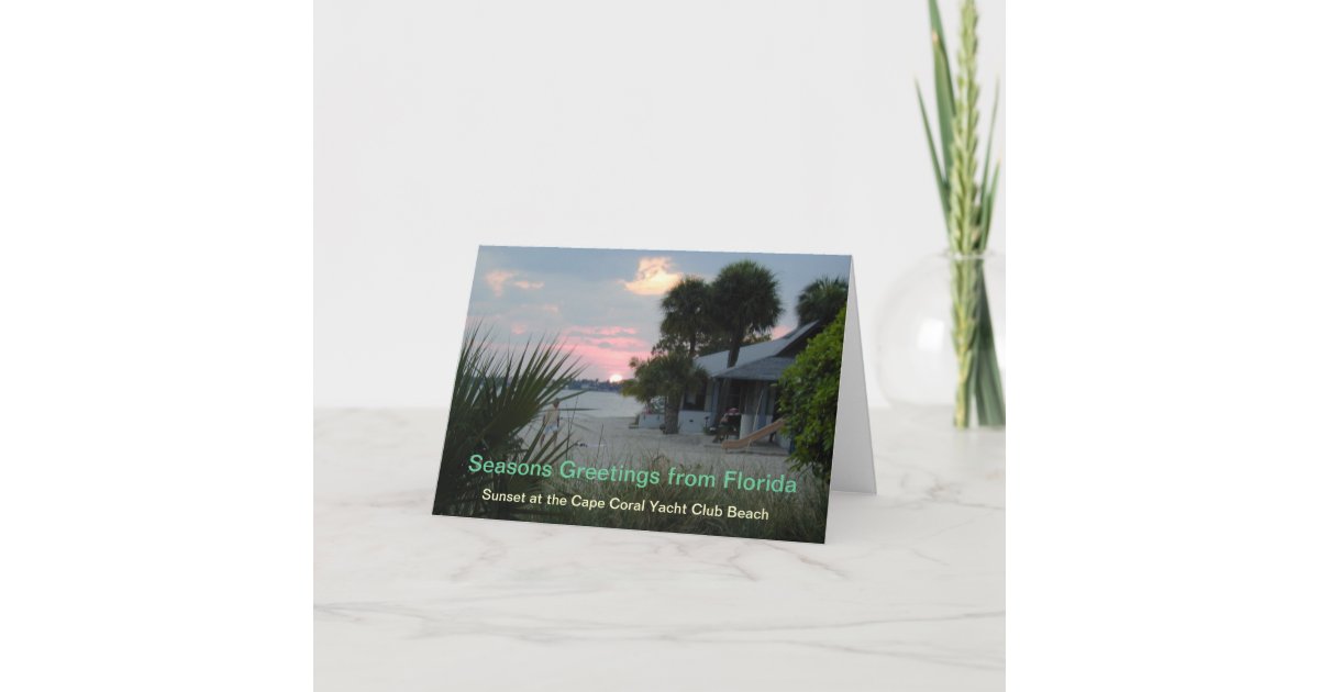 Christmas Card - Seasons Greetings from Florida | Zazzle