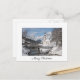 Christmas card with church in the snow in the Alps | Zazzle