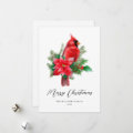 Christmas Cardinal Bird Non-Photo Holiday Card | Zazzle