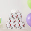 Christmas Cardinals Wrapping Paper | Zazzle