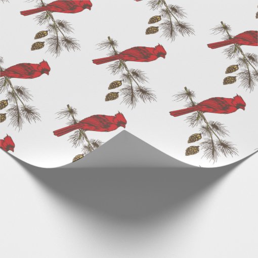 Christmas Cardinals Wrapping Paper | Zazzle