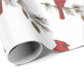 Christmas Cardinals Wrapping Paper | Zazzle