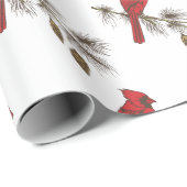 Christmas Cardinals Wrapping Paper | Zazzle