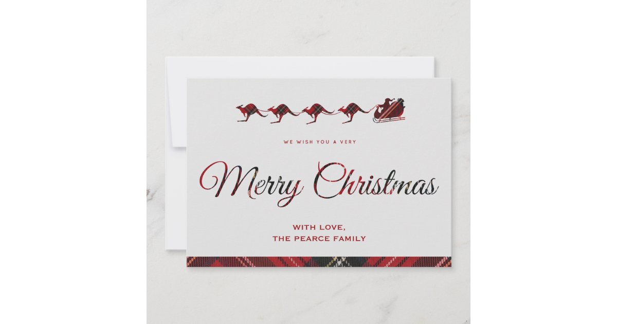 Christmas cards Australia Merry Christmas Santa | Zazzle