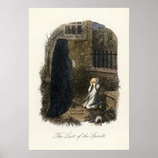 Christmas Carol - Ghost of Christmas Yet to Come Poster | Zazzle