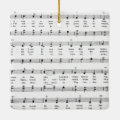 Christmas Carol Sheet Music Away in a Manger Ceramic Ornament | Zazzle