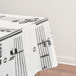 Christmas Carol Sheet Music Tablecloth | Zazzle