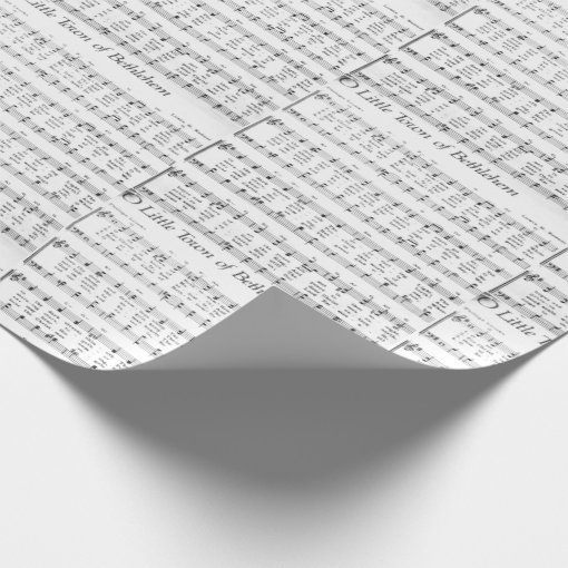 Christmas Carol Sheet Music Wrapping Paper | Zazzle