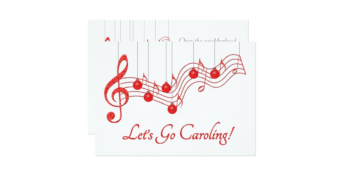 Christmas Caroling Party Invitation | Zazzle.com