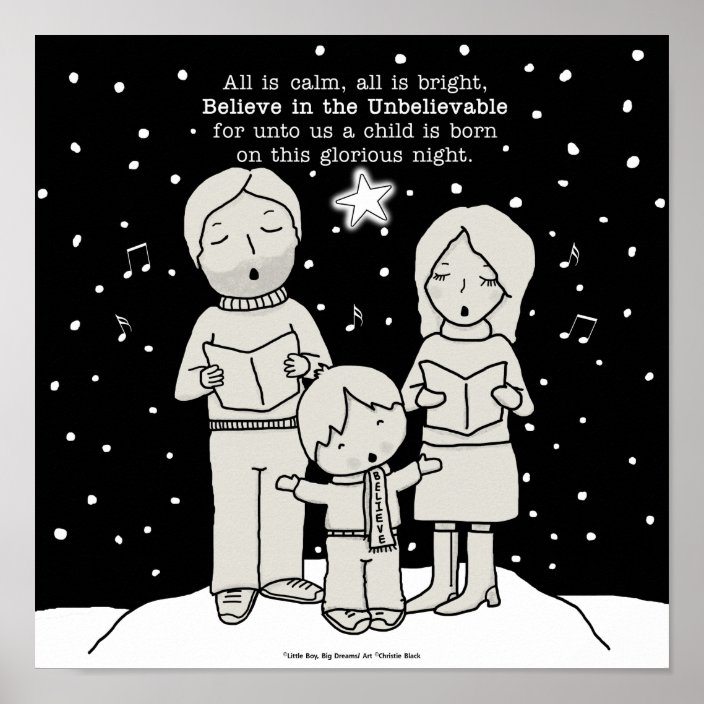 Christmas Caroling Poster | Zazzle.com