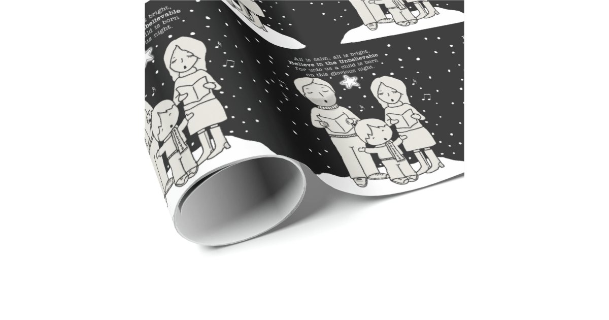 Christmas Caroling Wrapping Paper | Zazzle