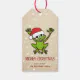 Christmas Cartoon Frog Gift Tags | Zazzle