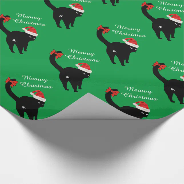Christmas Cat Wrapping Paper | Zazzle