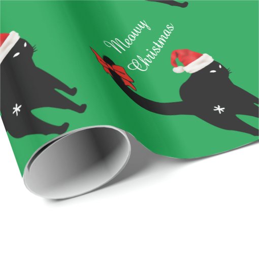 Christmas Cat Wrapping Paper | Zazzle