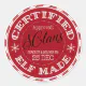 Christmas | Certified Elf Made Classic Round Sticker | Zazzle