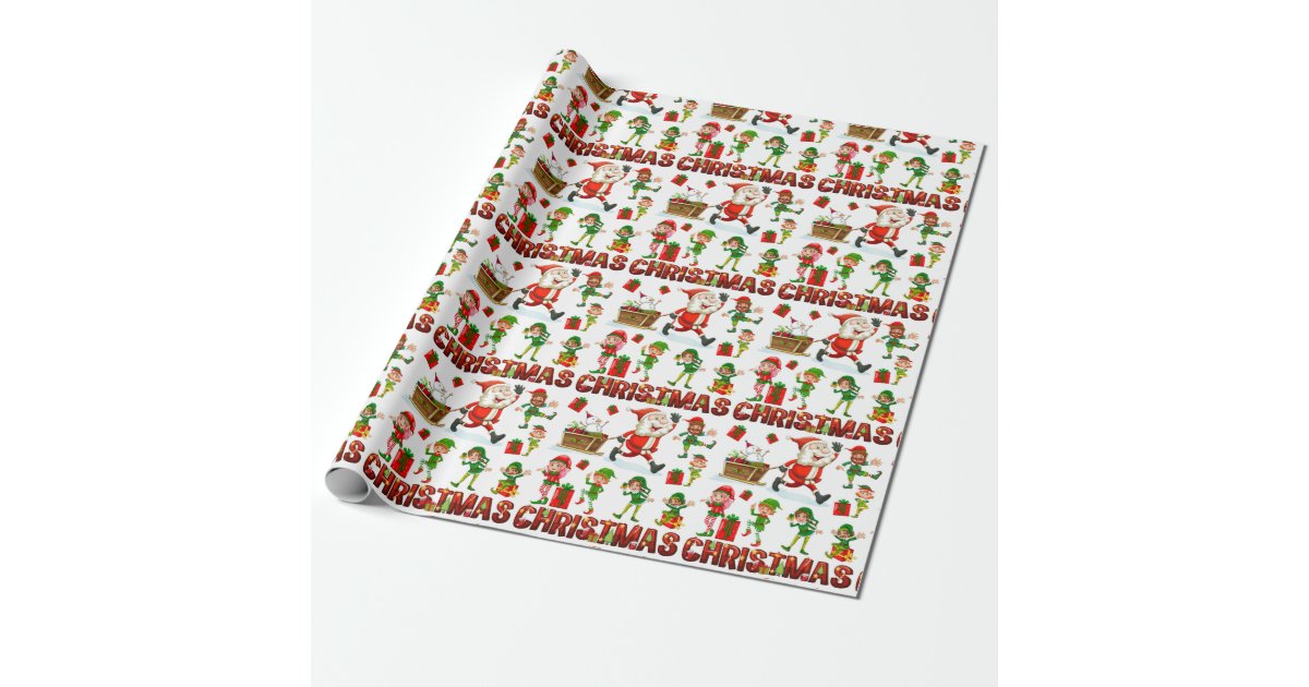 Christmas Characters Wrapping Paper | Zazzle