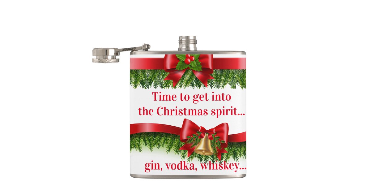 Christmas Cheer Flask | Zazzle