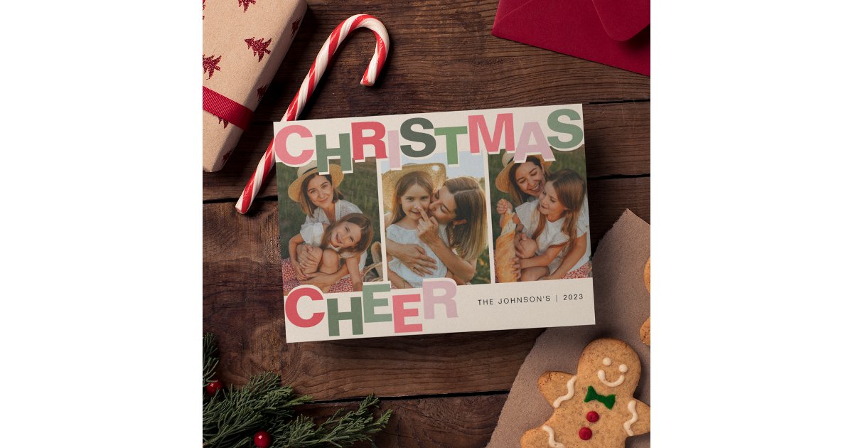 Christmas Cheer | Photo Christmas Holiday Card | Zazzle